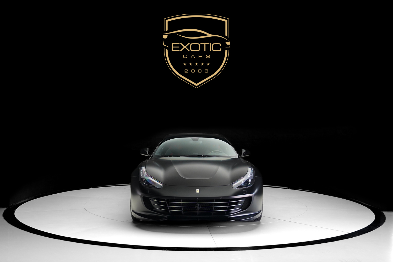 2018 Matt Black Ferrari GTC4 Lusso T V8 For Sale in Dubai, UAE