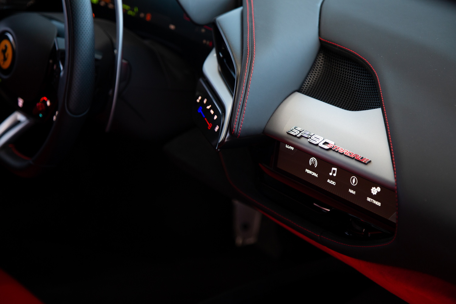 2021 Red + Silver Ferrari SF90 Stradale For Sale in Dubai UAE