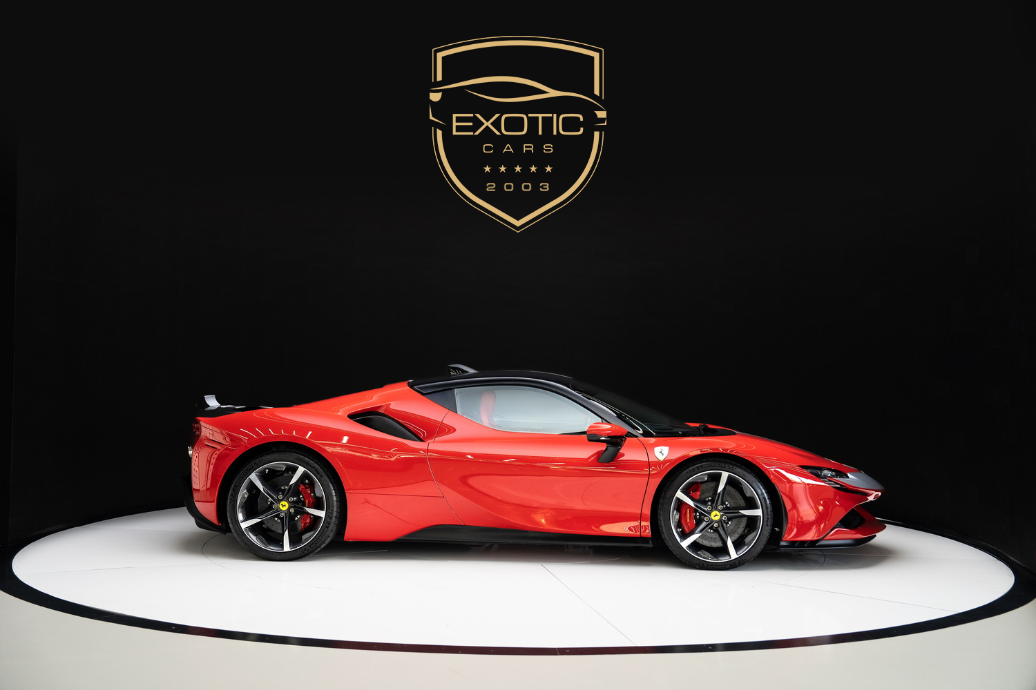 2021 Red + Silver Ferrari SF90 Stradale For Sale in Dubai UAE