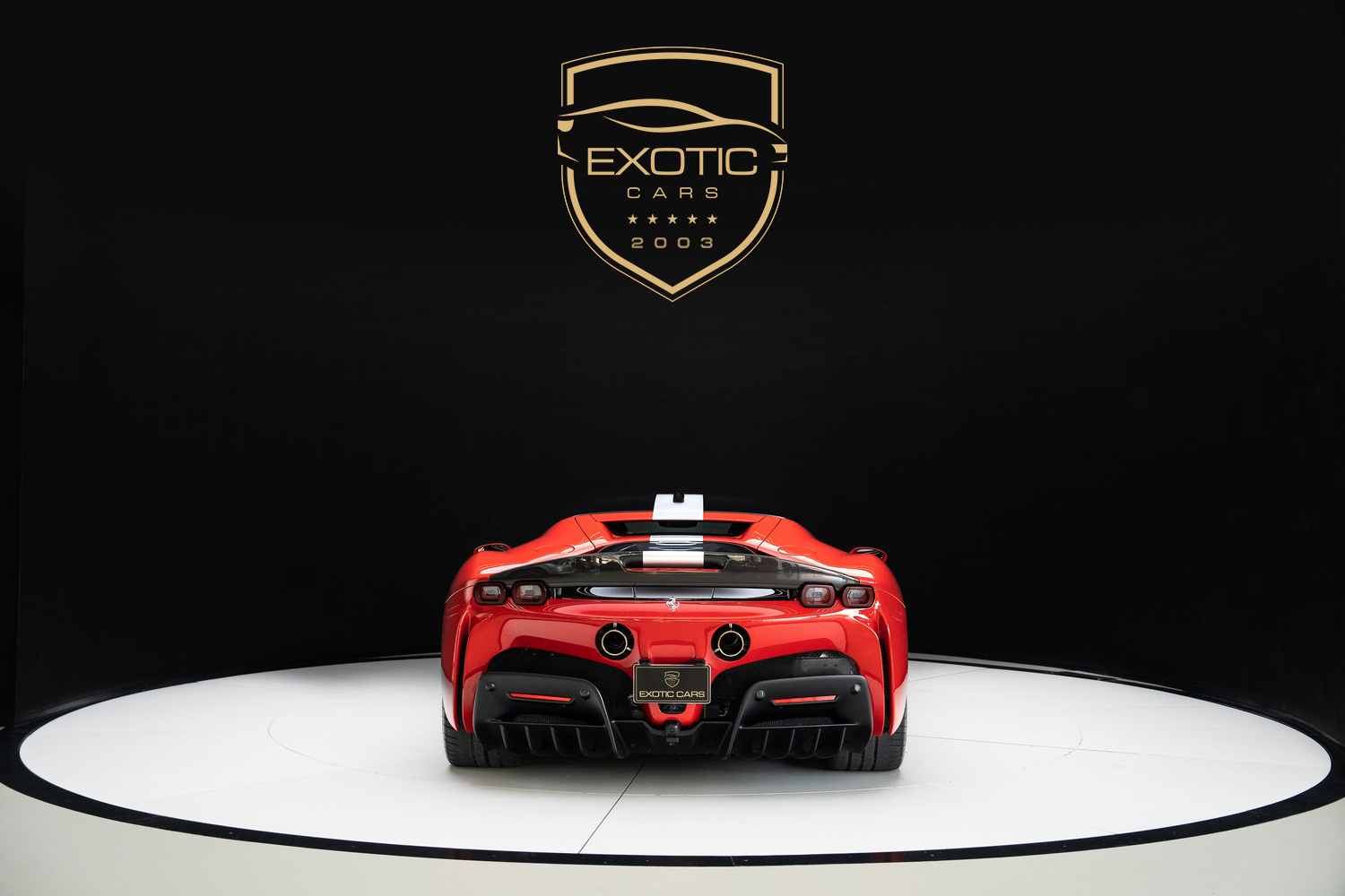 2021 Red + Silver Ferrari SF90 Stradale For Sale in Dubai UAE