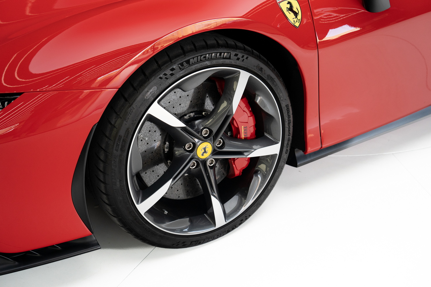 2021 Red + Silver Ferrari SF90 Stradale For Sale in Dubai UAE