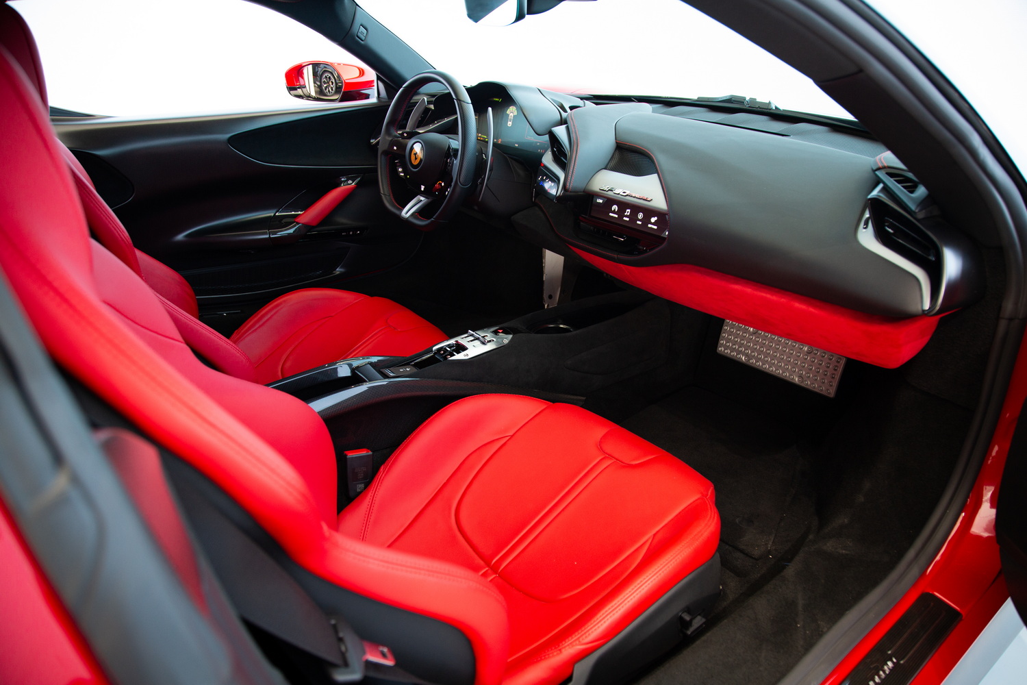 2021 Red + Silver Ferrari SF90 Stradale For Sale in Dubai UAE