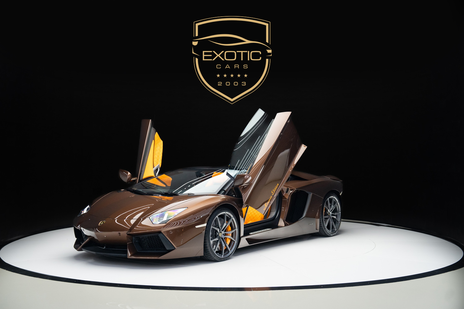 2015 Brown Lamborghini Aventador Roadster For Sale in Dubai, UAE