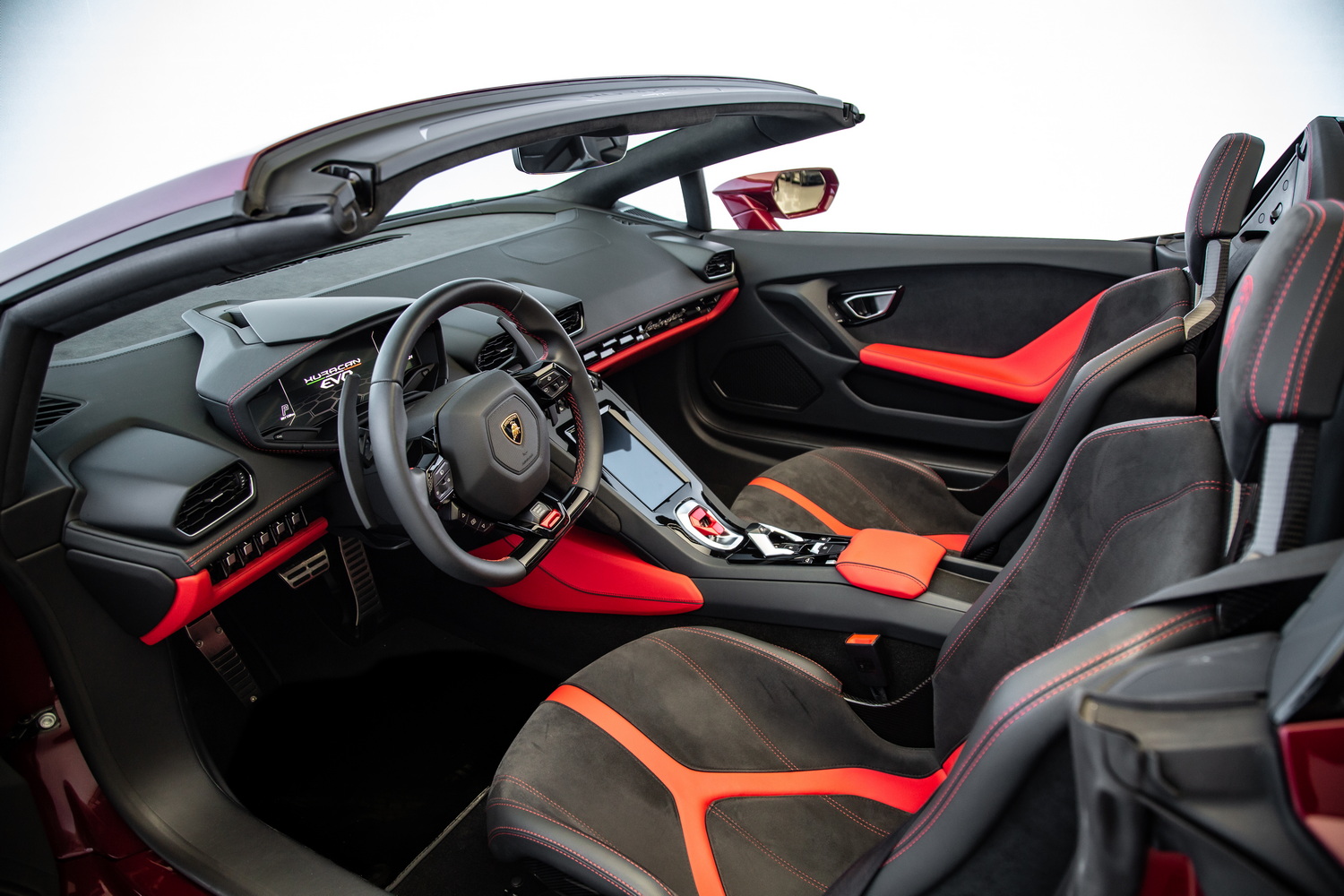 2022 Red Lamborghini Huracan Evo Spyder For Sale in Dubai, UAE