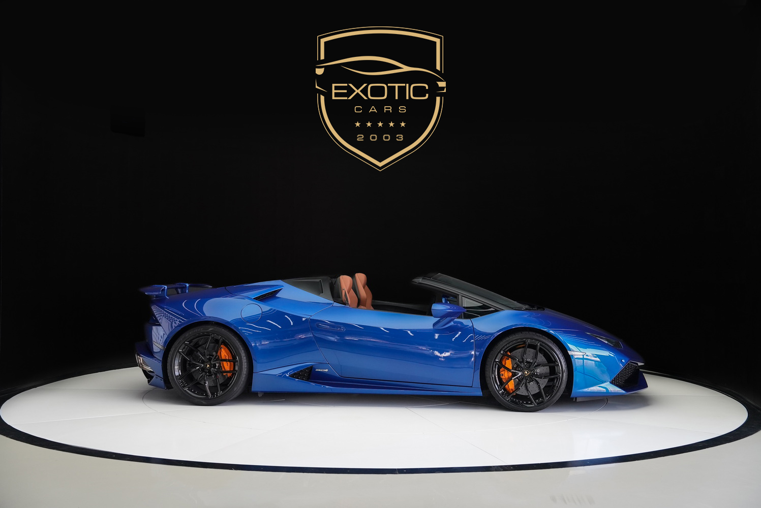 2017 Blue Lamborghini Huracan Spyder LP 610 For Sale in Dubai, UAE