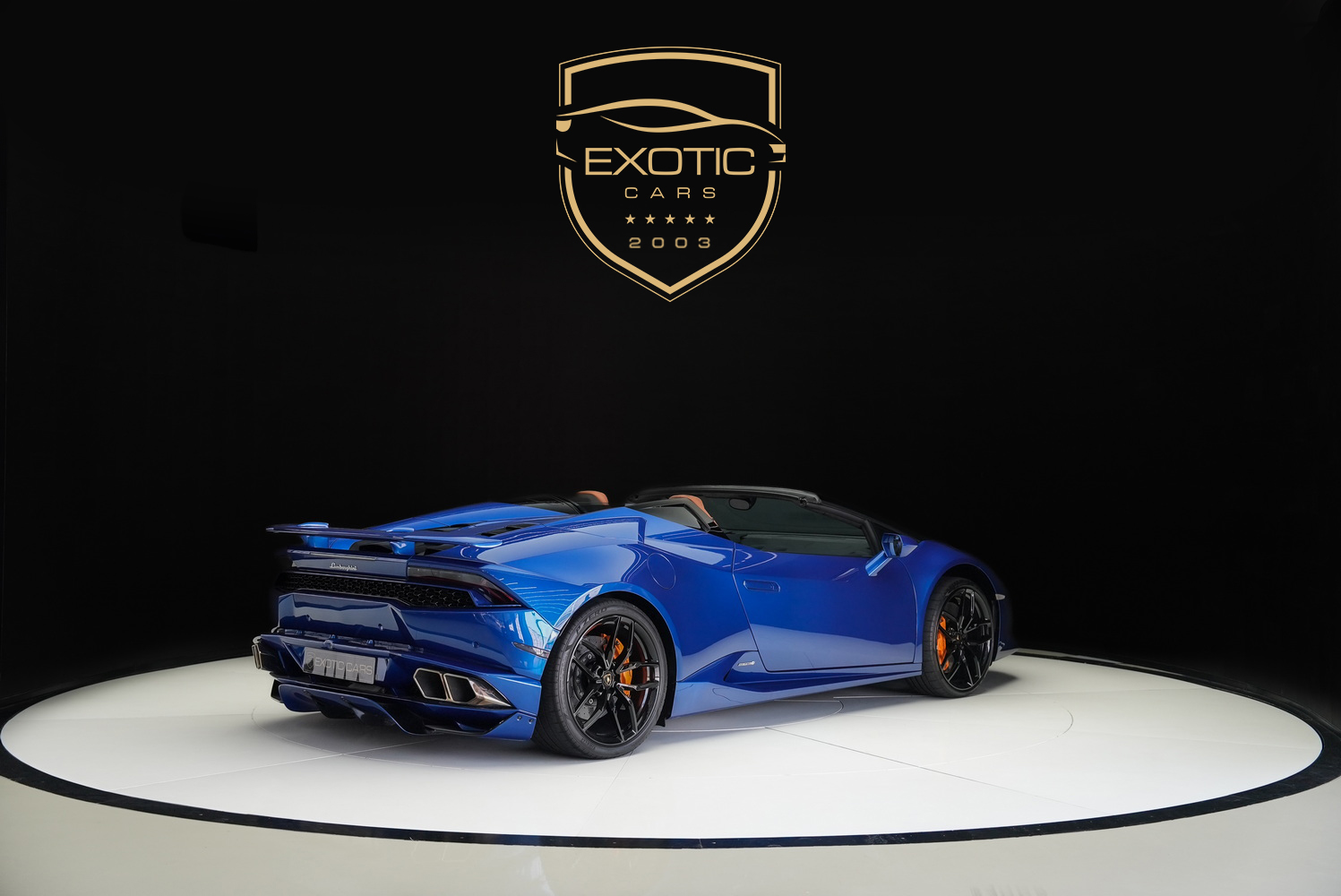 2017 Blue Lamborghini Huracan Spyder LP 610 For Sale in Dubai, UAE