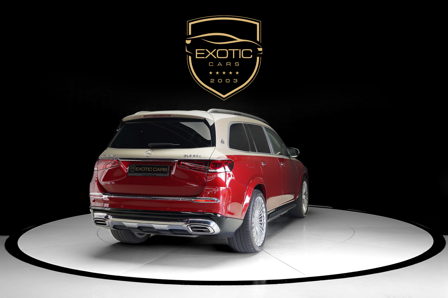 2022 Red + Gold Mercedes Benz Maybach GLS 600 For Sale in Dubai, UAE