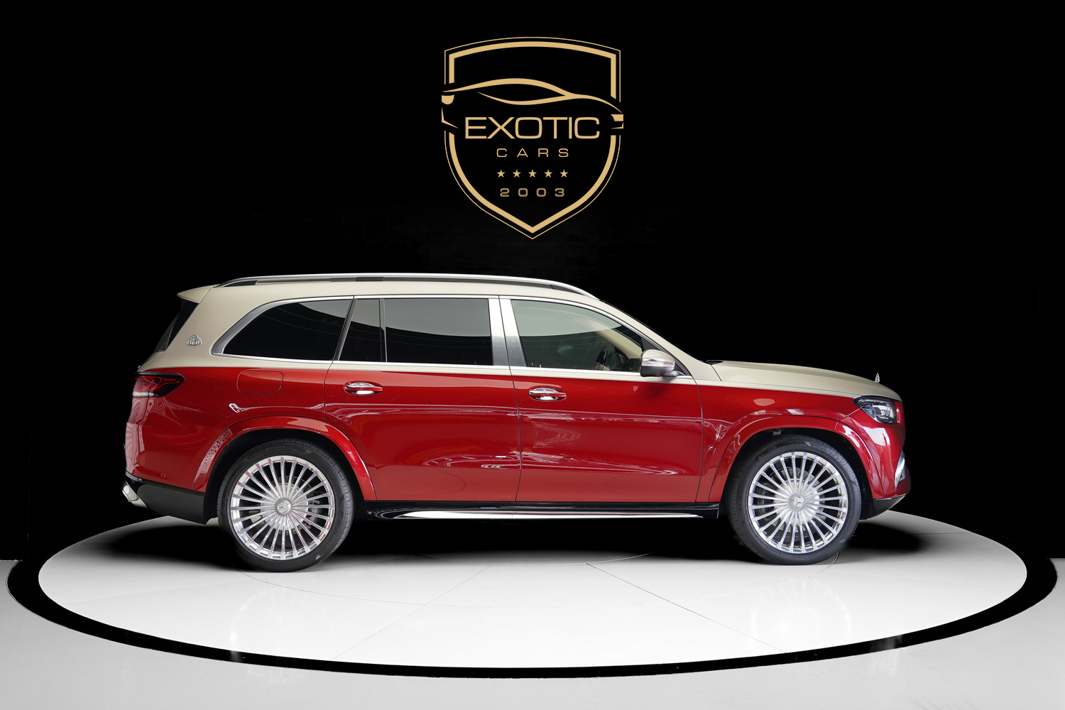 2022 Red + Gold Mercedes Benz Maybach GLS 600 For Sale in Dubai, UAE