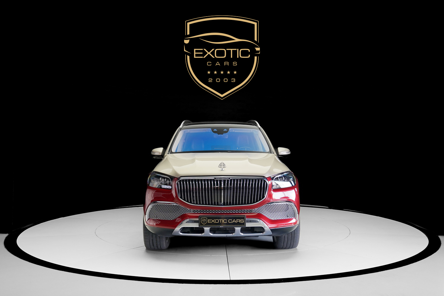 2022 Red + Gold Mercedes Benz Maybach GLS 600 For Sale in Dubai, UAE
