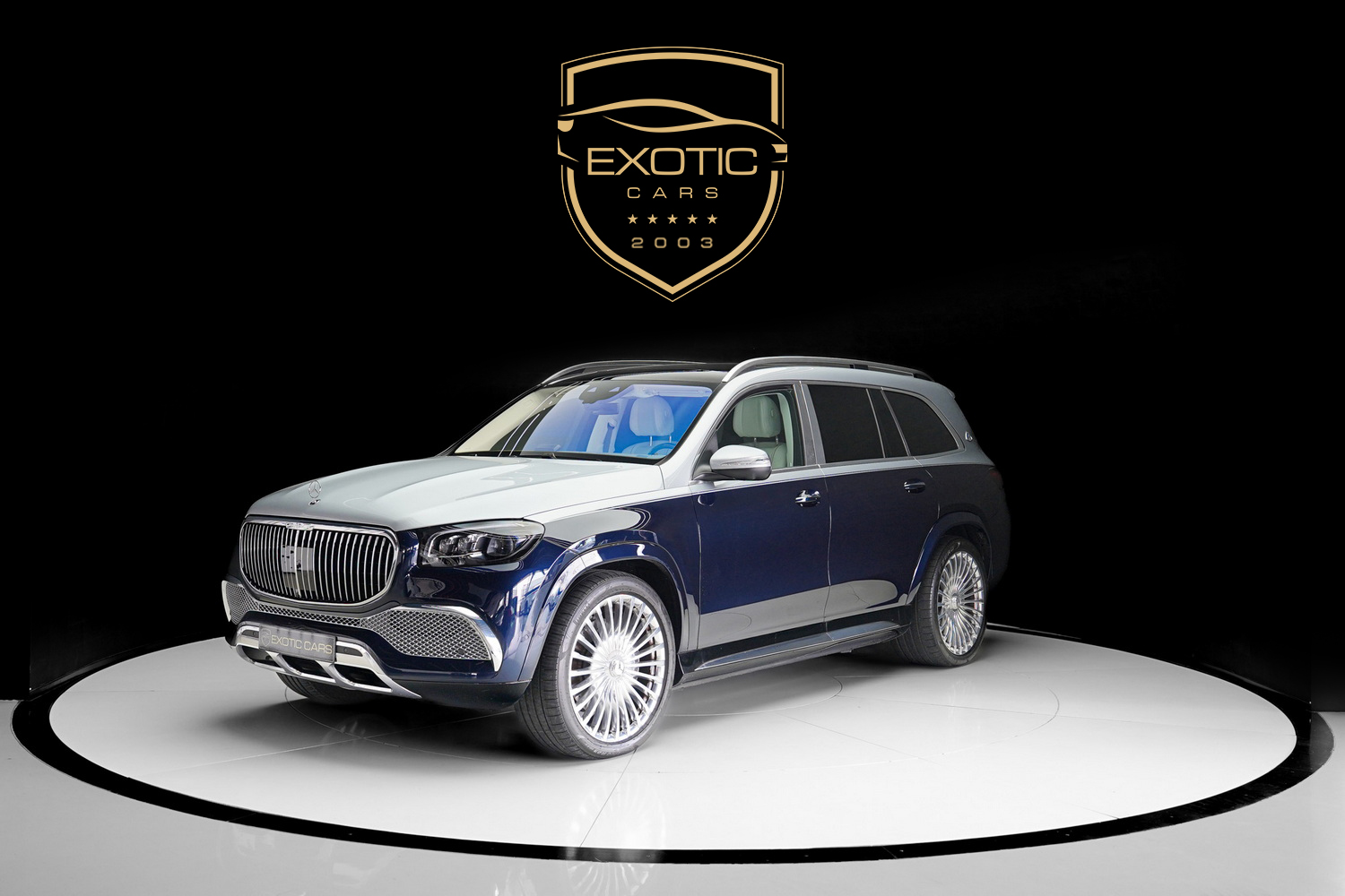 2024 Blue + Silver Mercedes Benz Maybach GLS 600 For Sale in Dubai, UAE