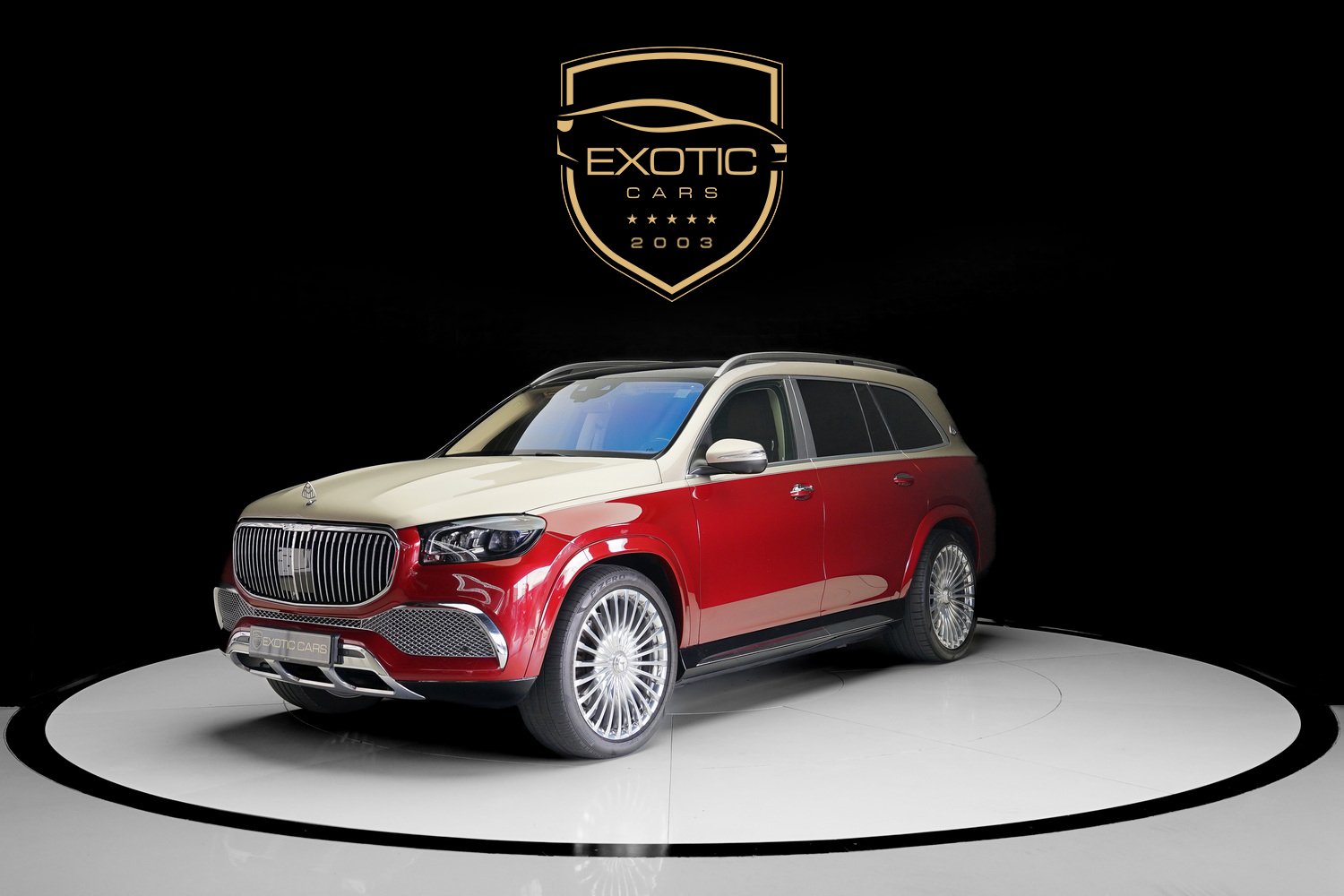 2022 Red + Gold Mercedes Benz Maybach GLS 600 For Sale in Dubai, UAE